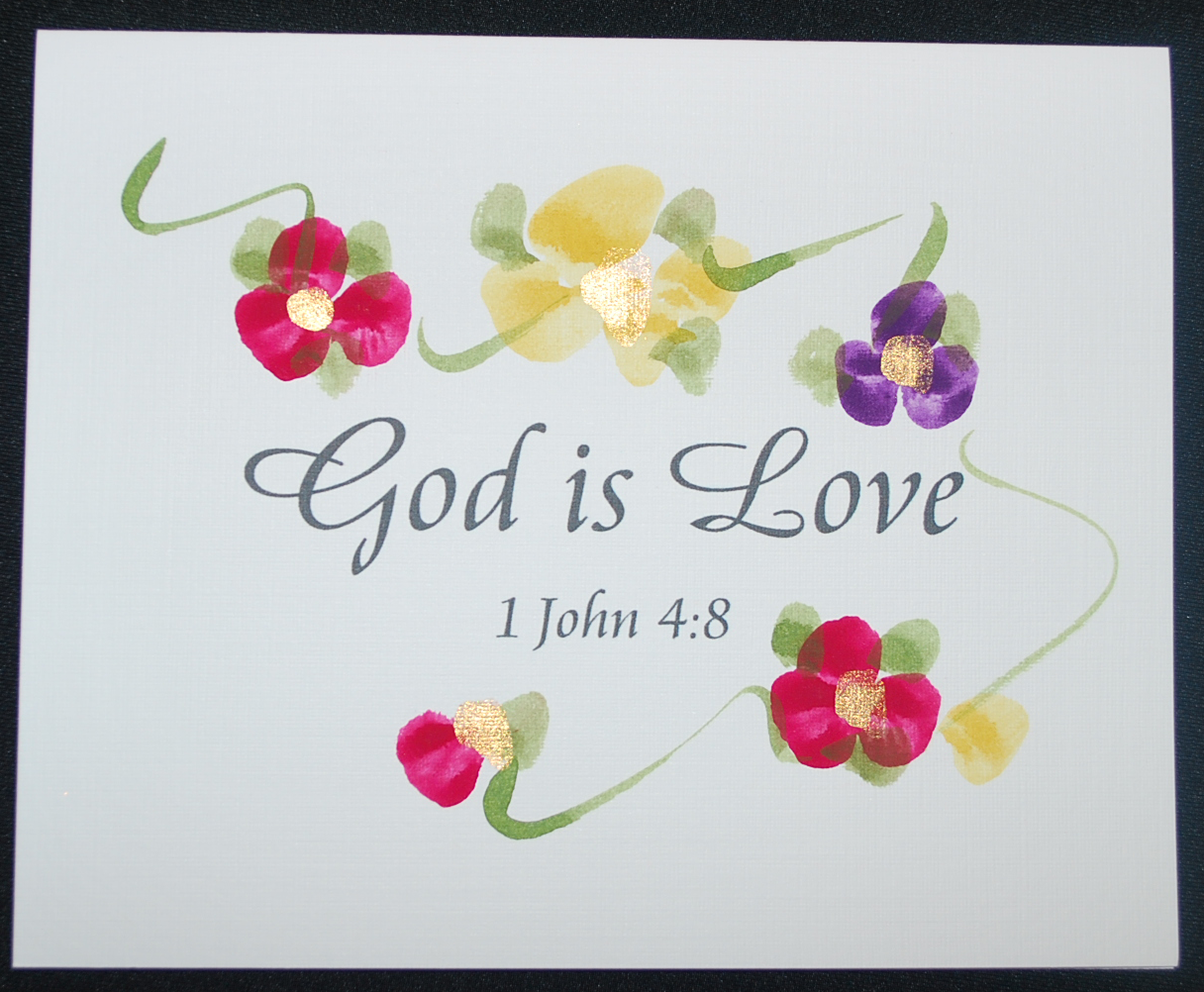 God is Love – 10 Cards – Cards By Christine